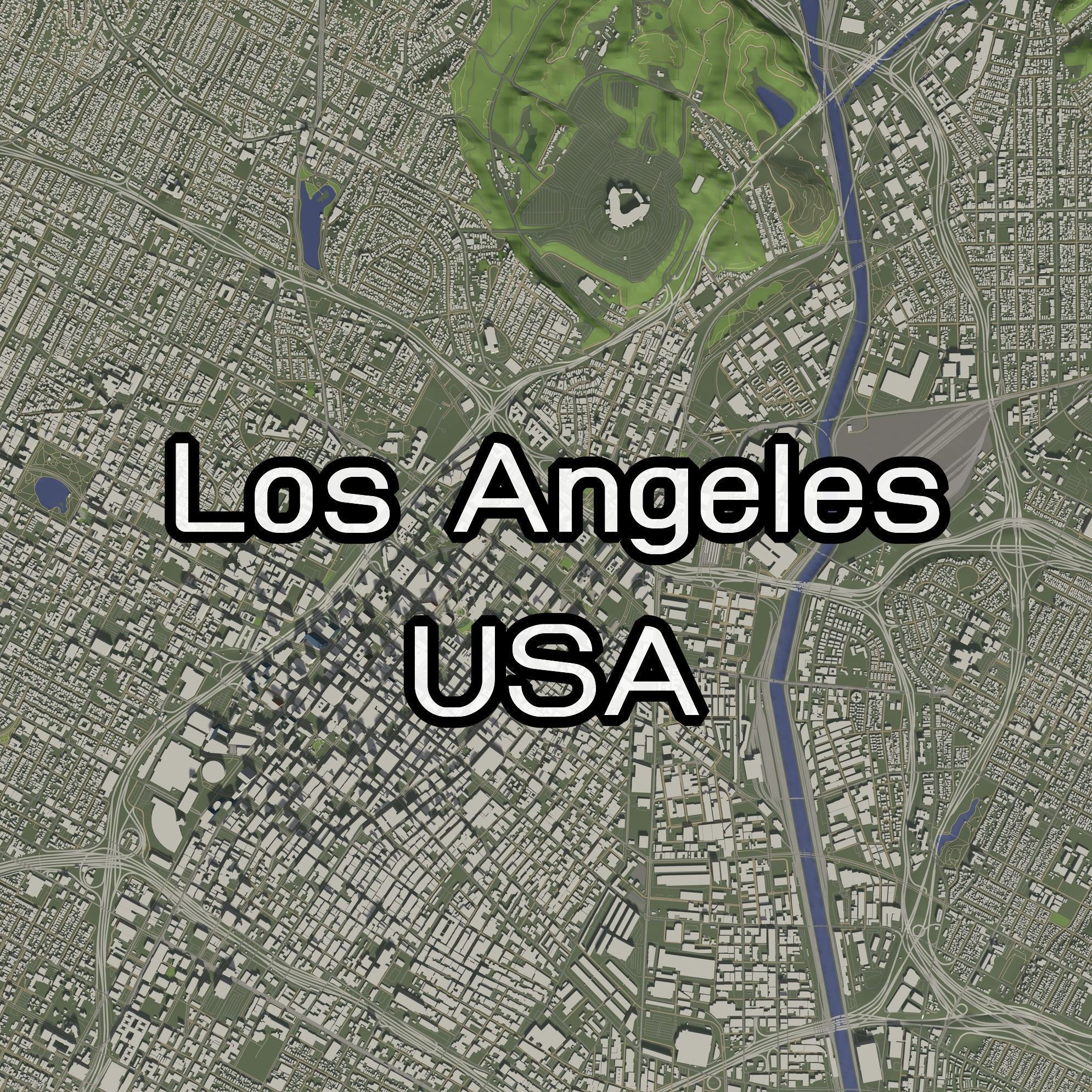 Los Angeles USA - city and urban 3D model | CGTrader