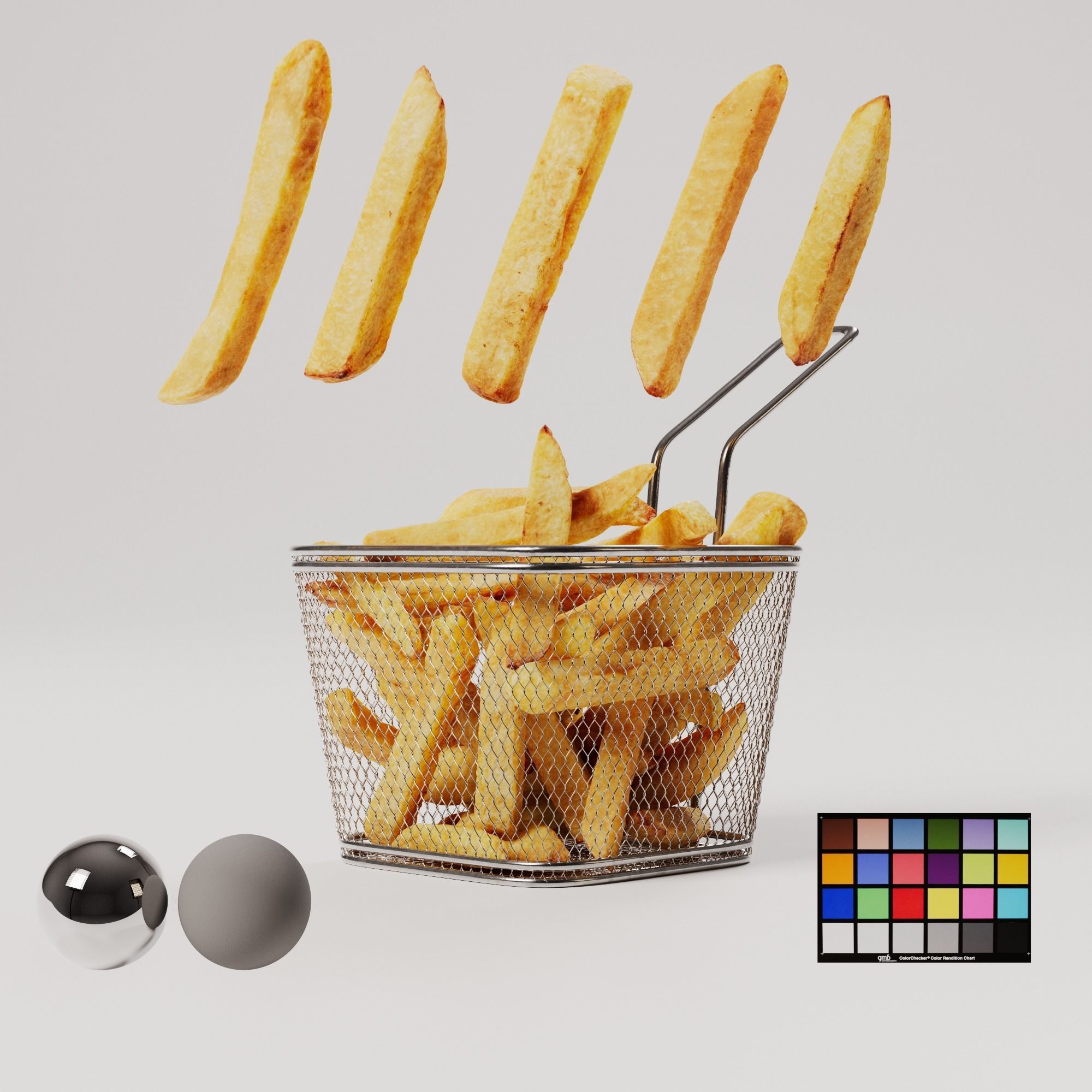 3D model French Fries - 5 Variations VR / AR / low-poly | CGTrader