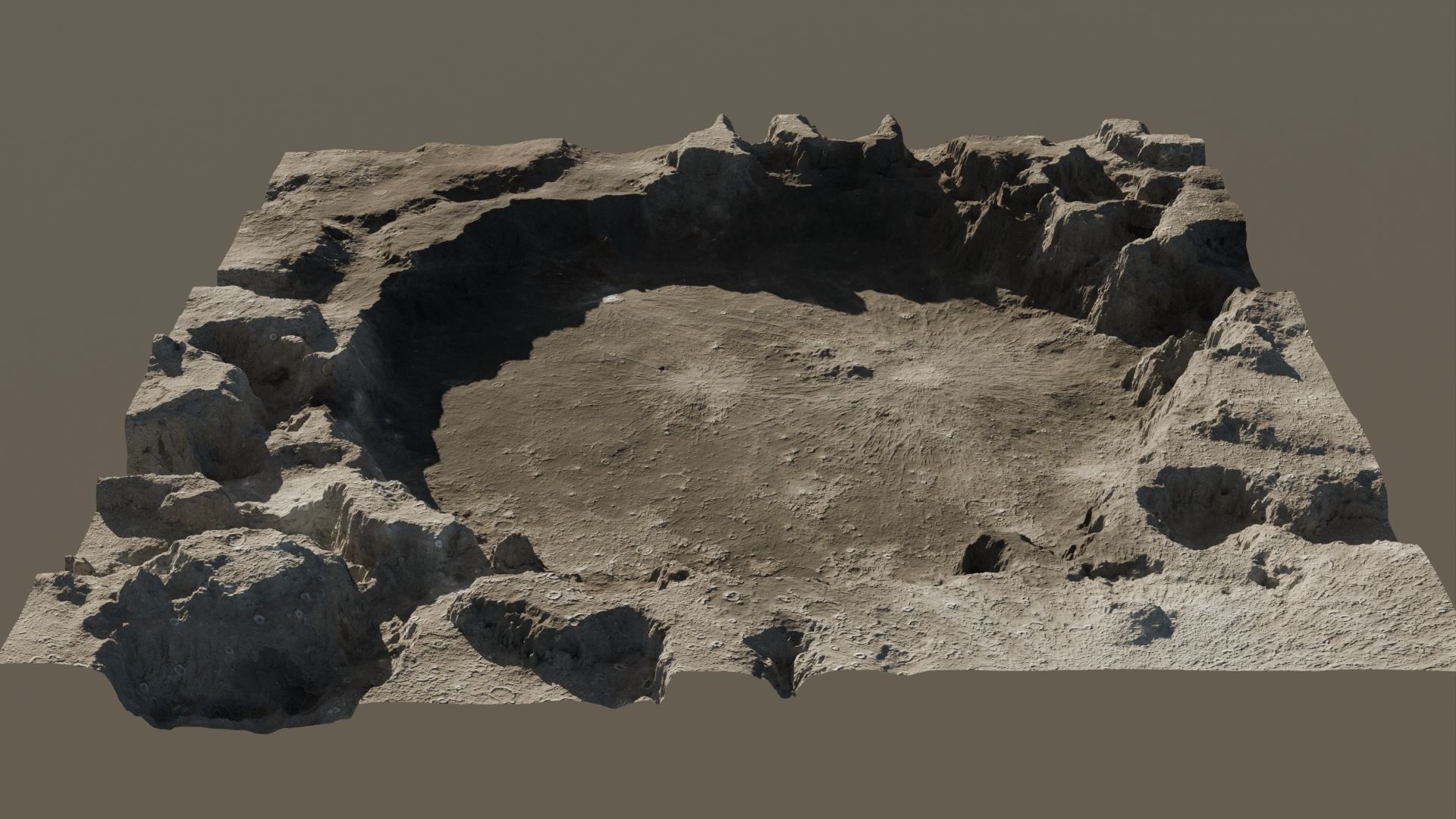Crater 3D model 8K 3D model | CGTrader