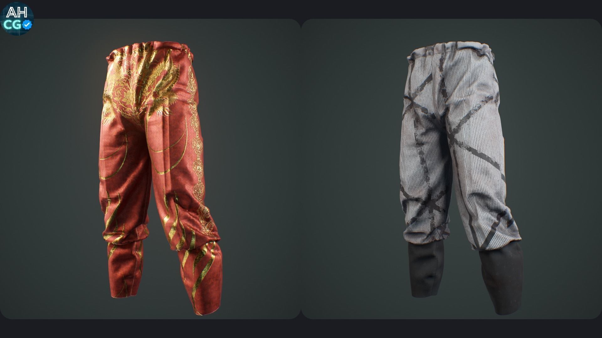 Medieval Fantasy Pants DAZ Genesis 9 8 ZPRJ MARVELOUS DESIGNER 3D model ...