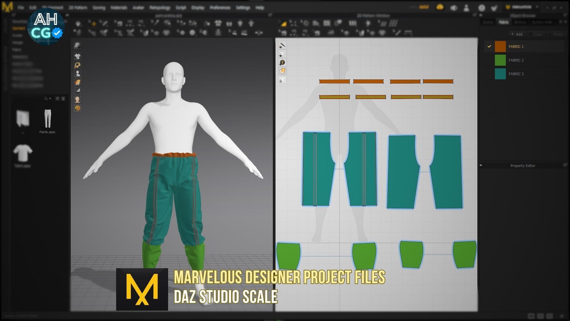 Medieval Fantasy Pants DAZ Genesis 9 8 ZPRJ MARVELOUS DESIGNER 3D model ...