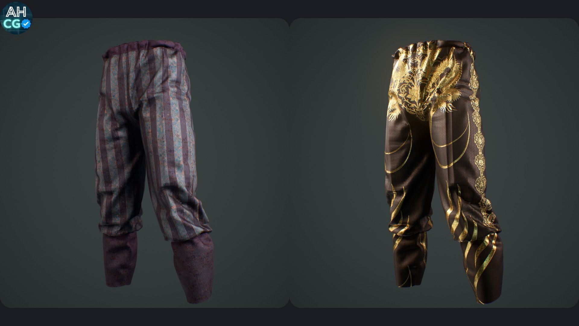 Medieval Fantasy Pants DAZ Genesis 9 8 ZPRJ MARVELOUS DESIGNER 3D model ...
