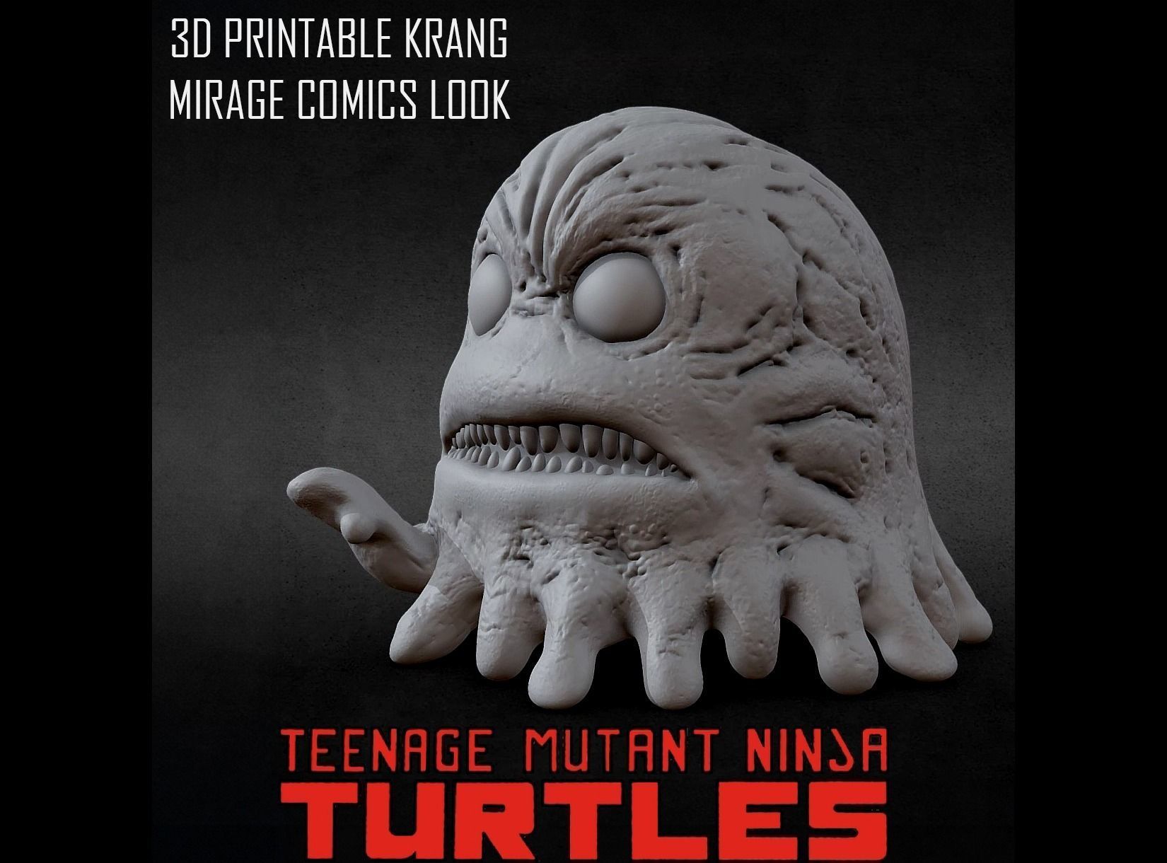 3D PRINTABLE KRANG MIRAGE COMICS LOOK NINJA TURTLES TMNT 3D model 3D ...