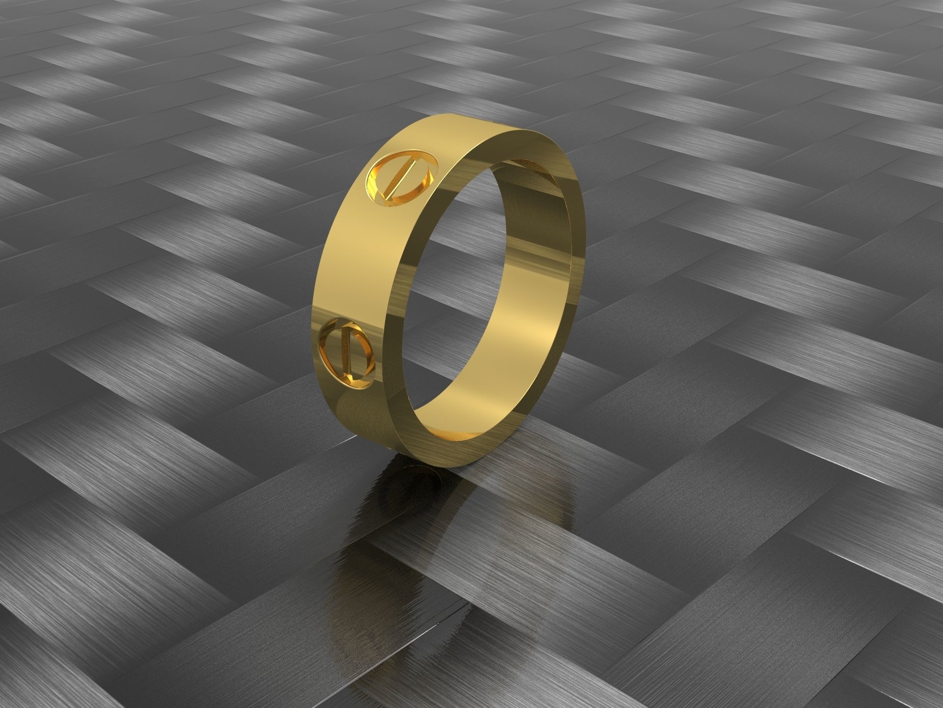 Cartier Ring More Size 3D model 3D printable | CGTrader