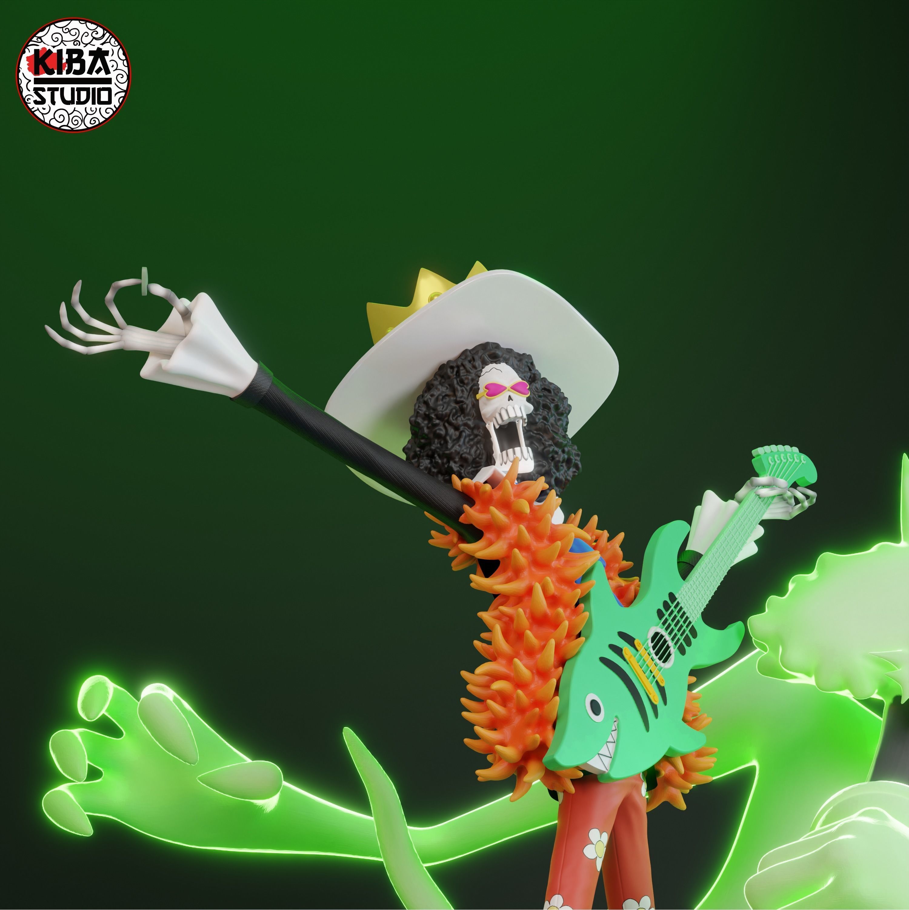 Brook of One Piece 3D model 3D printable | CGTrader