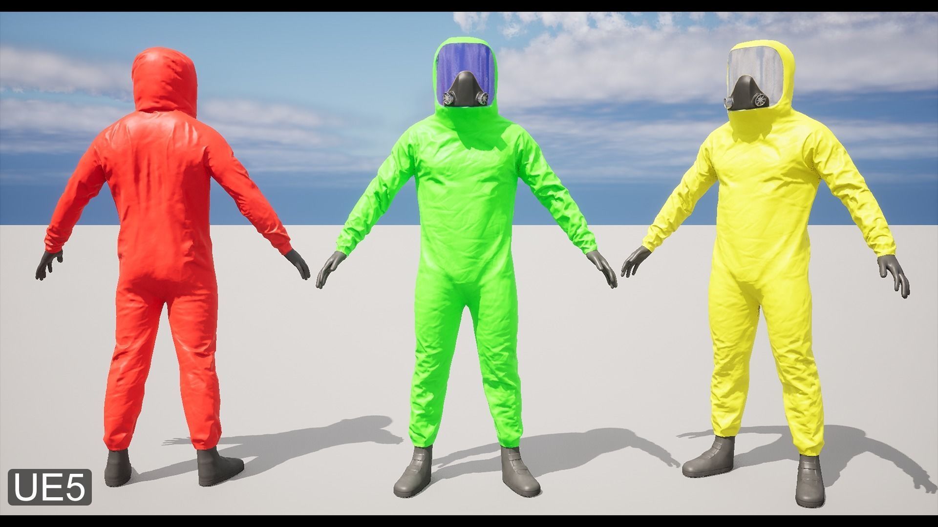 Hazmat Suit Character free VR / AR / low-poly 3D model rigged | CGTrader