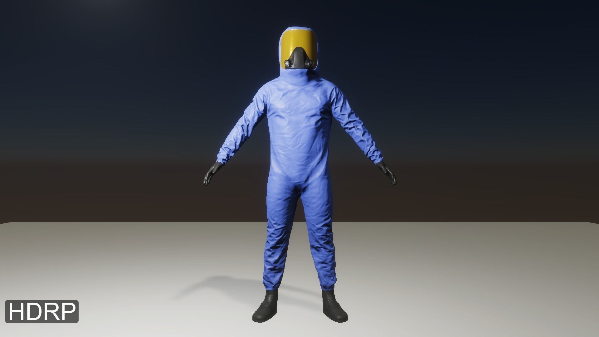 Hazmat Suit Character free VR / AR / low-poly 3D model rigged | CGTrader