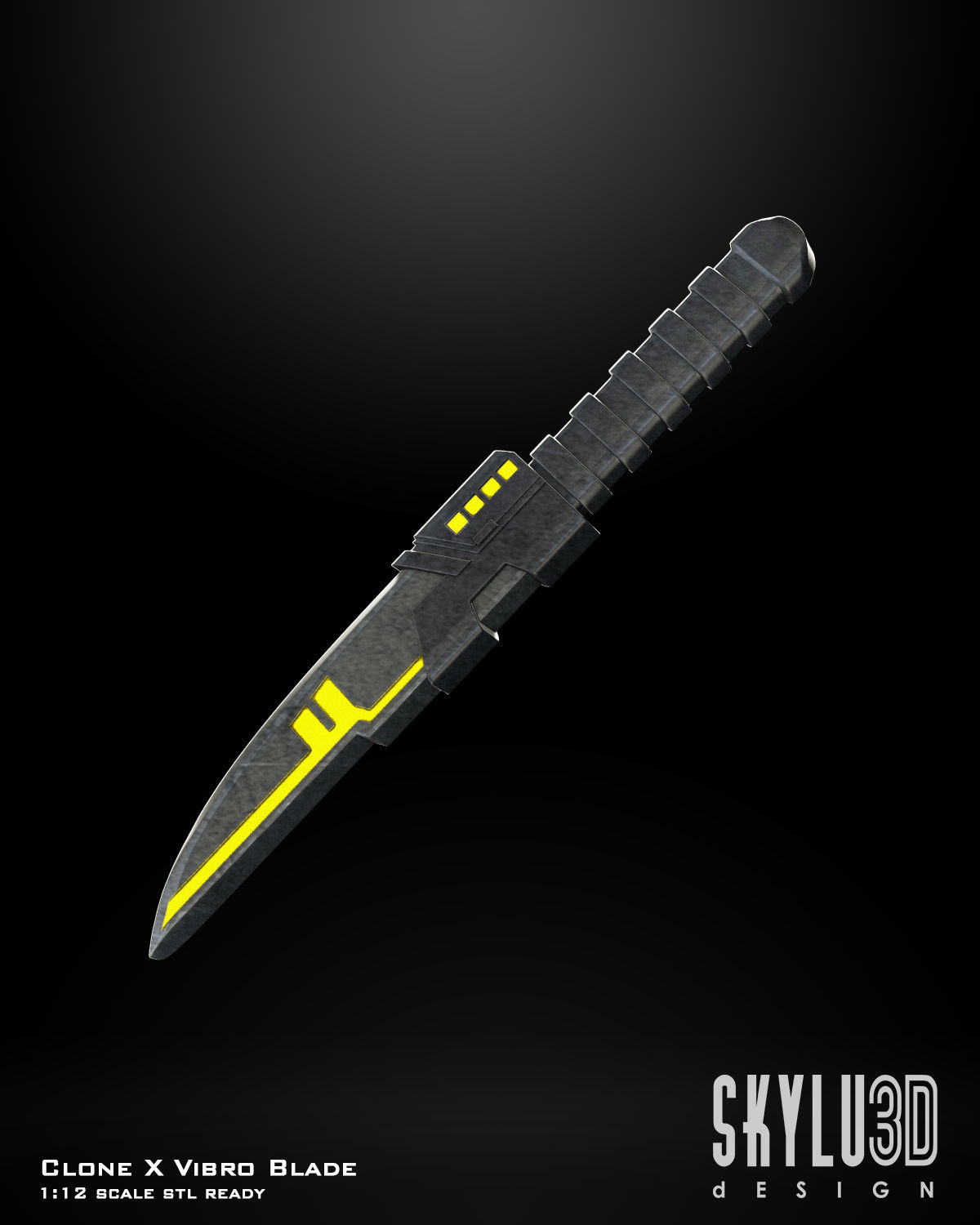 Clone X vibro blade One12 scale 3d print stl file 3D model 3D printable ...