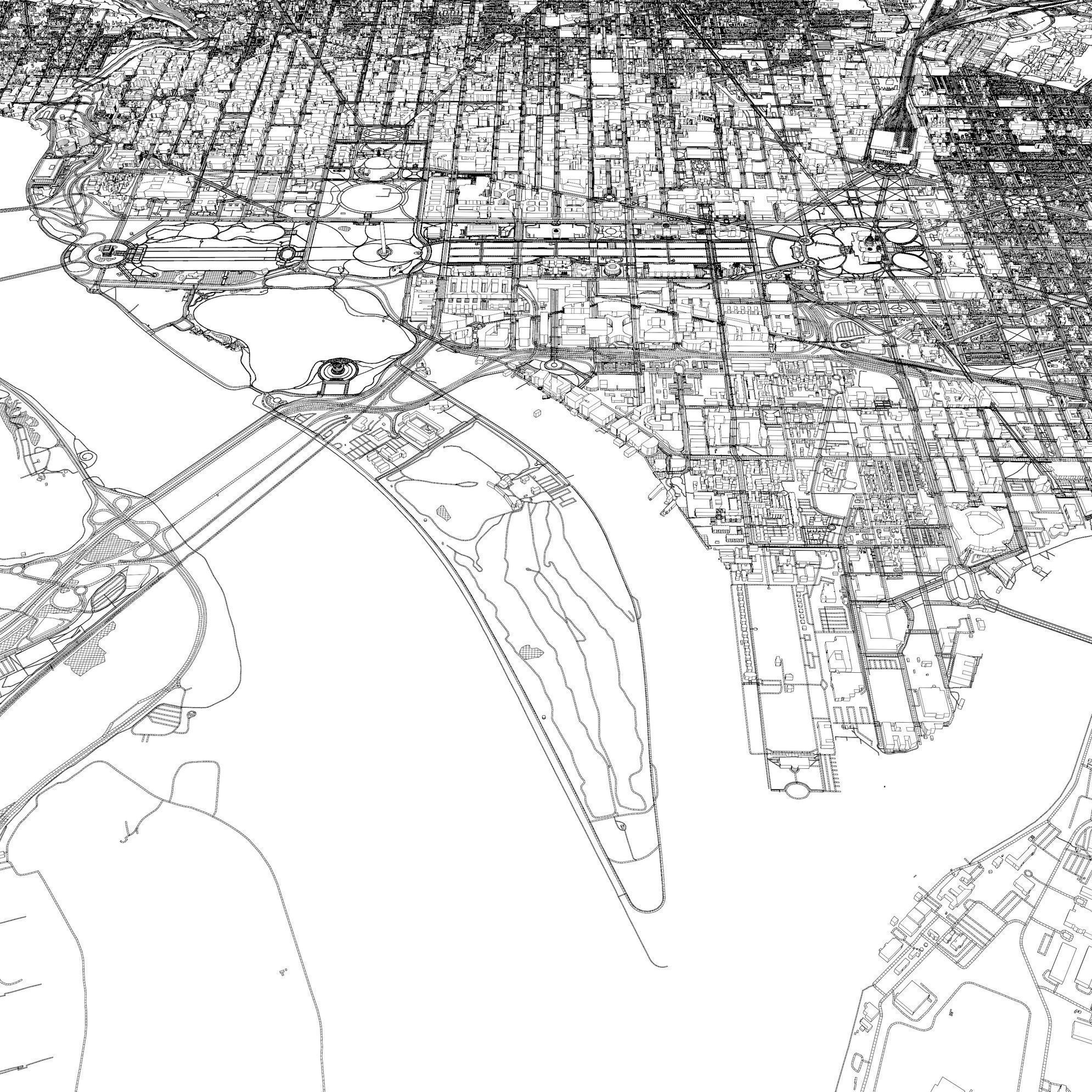 Washington DC USA - city and urban 3D model | CGTrader