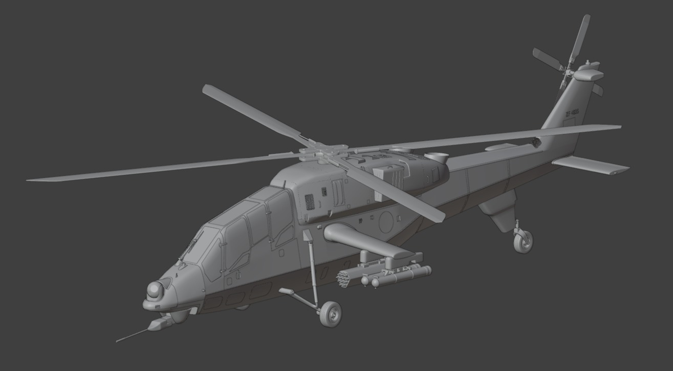 HAL LCH Prachand Millitary Attack Helicopter 3D model | CGTrader