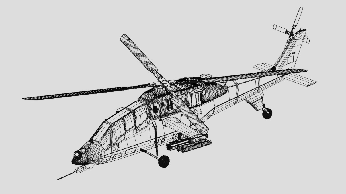 HAL LCH Prachand Millitary Attack Helicopter 3D model | CGTrader