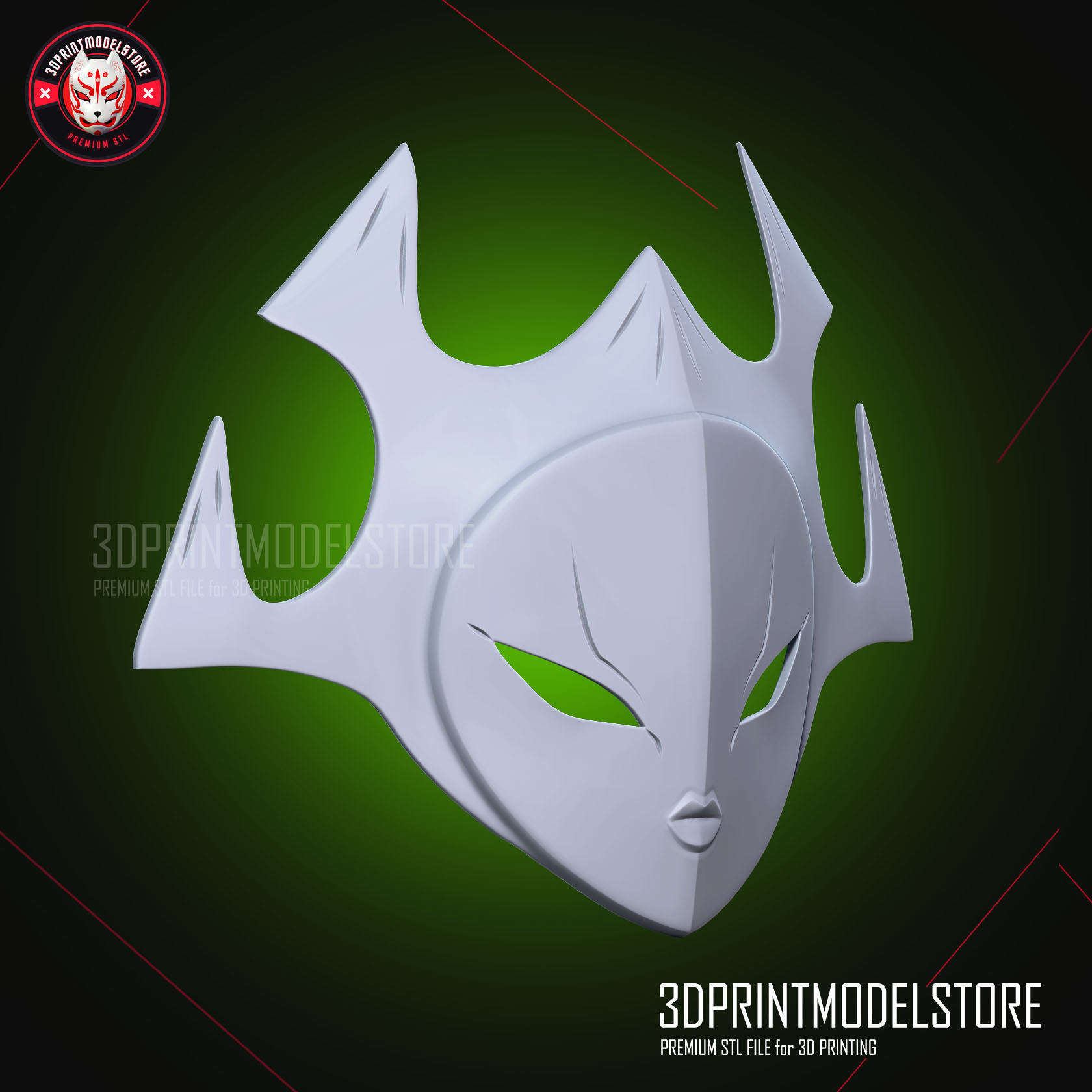 Samurai Jack Ashi Mask Cosplay 3D model 3D printable | CGTrader
