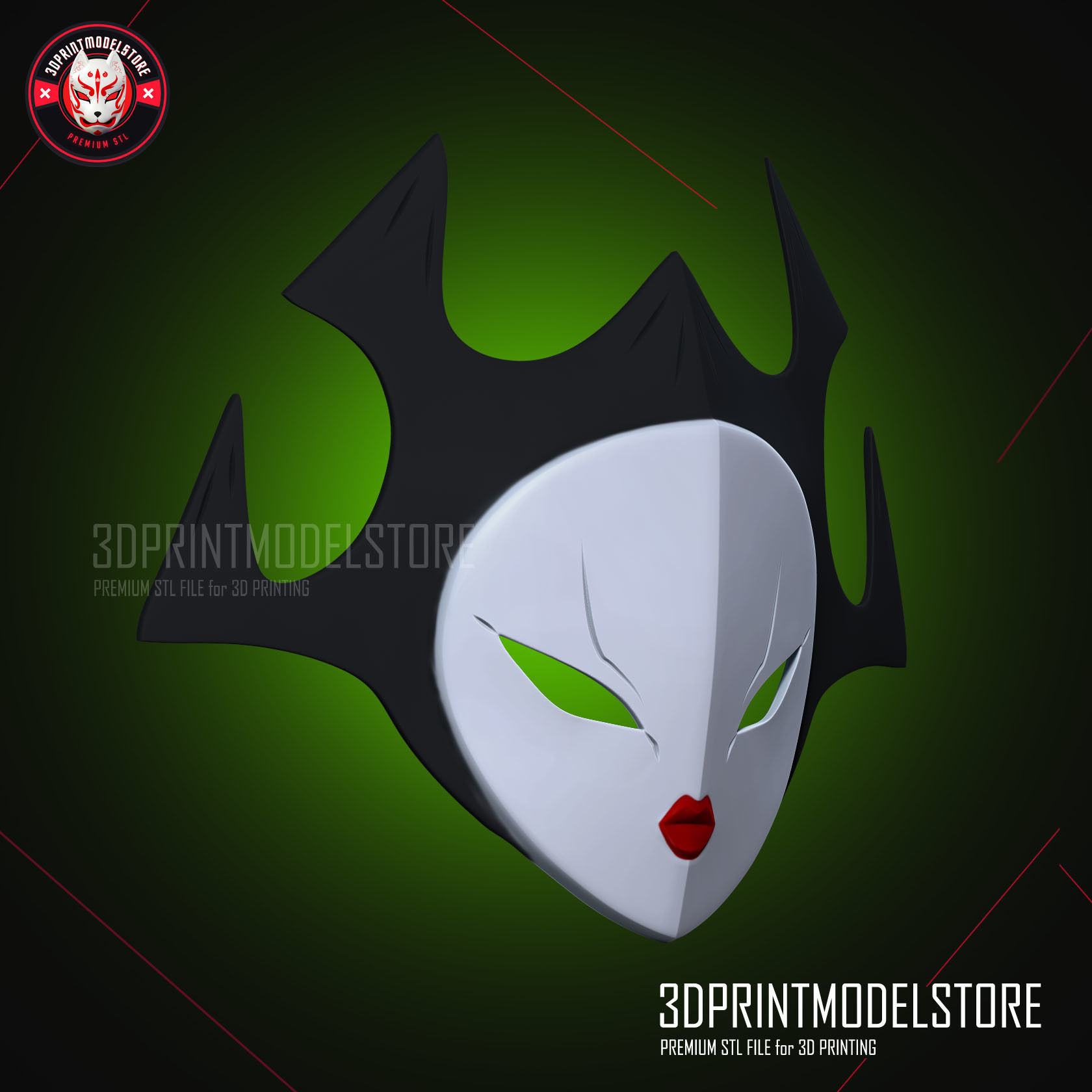 Samurai Jack Ashi Mask Cosplay 3D model 3D printable | CGTrader