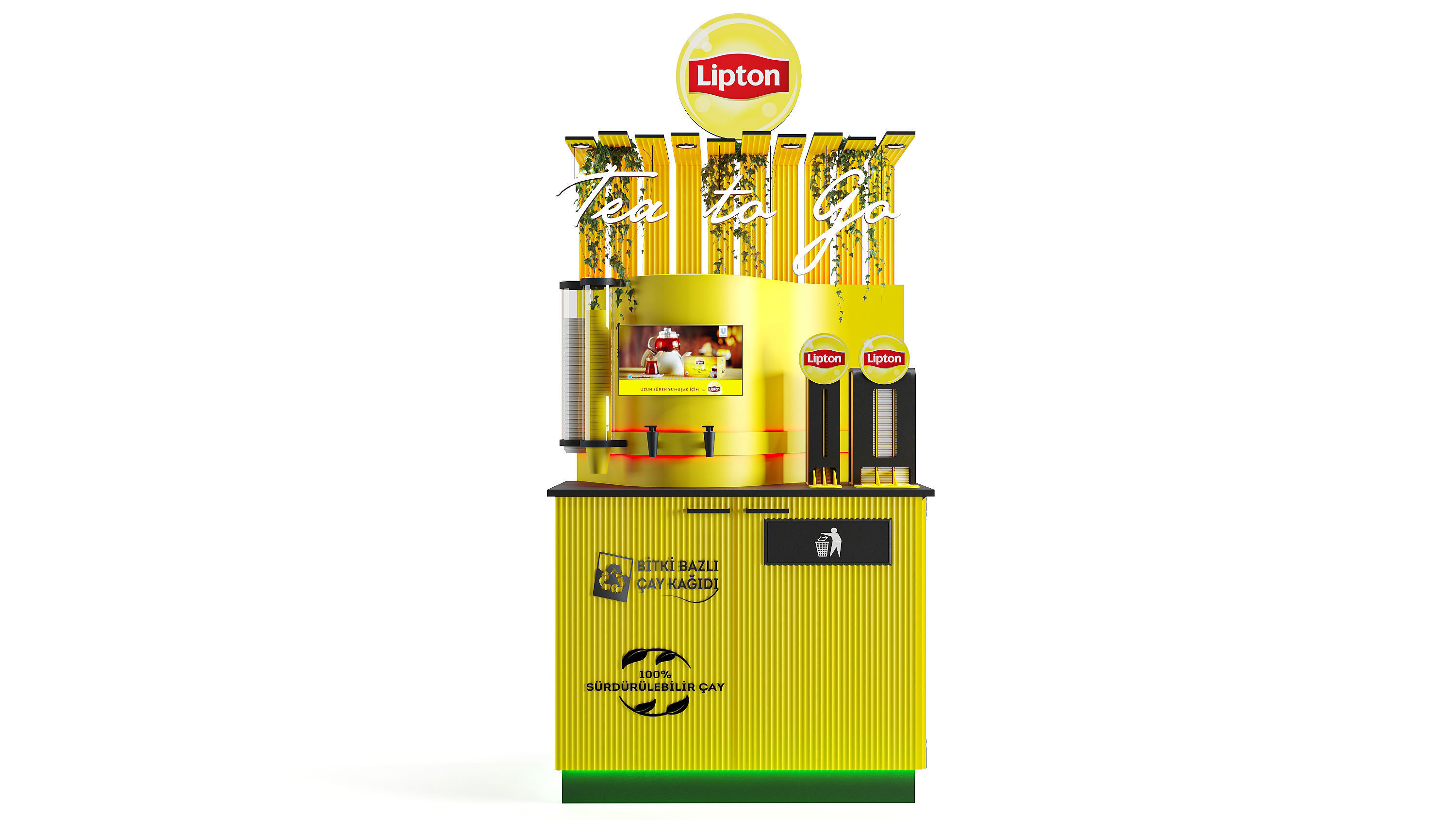 Lipton Sales and Display Kiosk 3D model | CGTrader