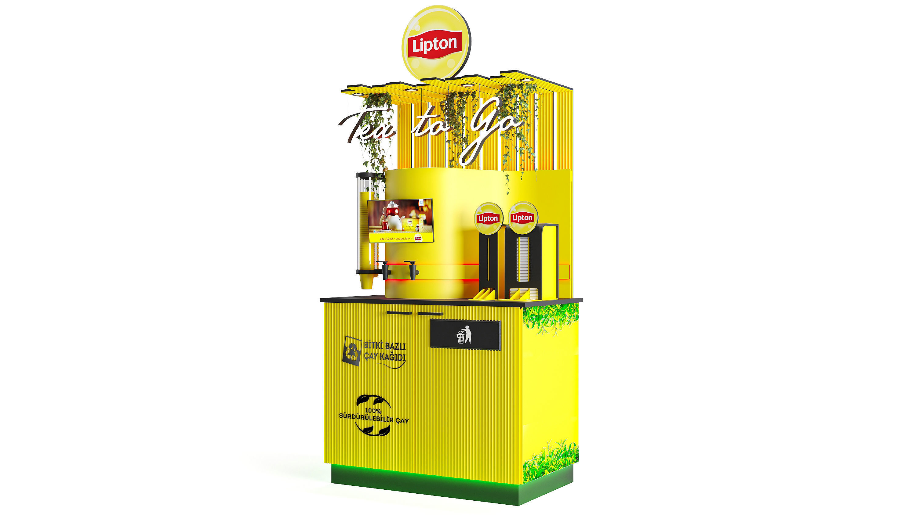 Lipton Sales and Display Kiosk 3D model | CGTrader