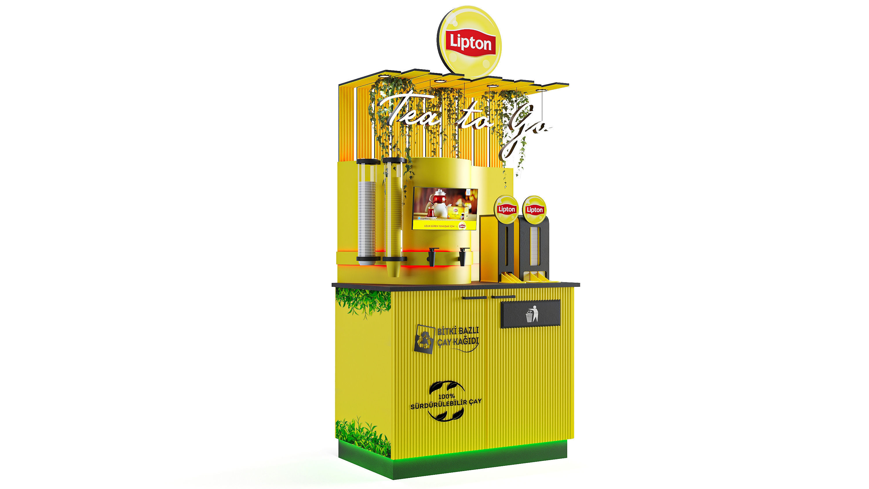 Lipton Sales and Display Kiosk 3D model | CGTrader