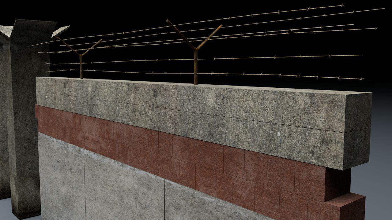Berlin Wall 1st gen Element 3D model | CGTrader