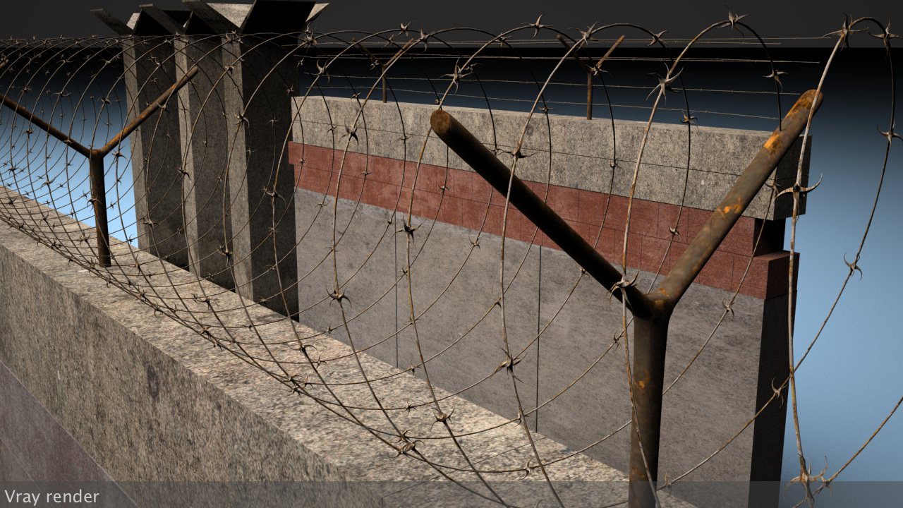 Berlin Wall 1st gen Element 3D model | CGTrader