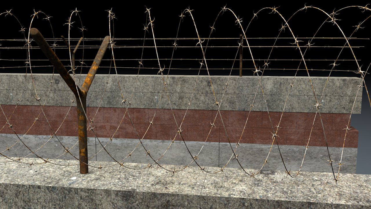 Berlin Wall 1st gen Element 3D model | CGTrader
