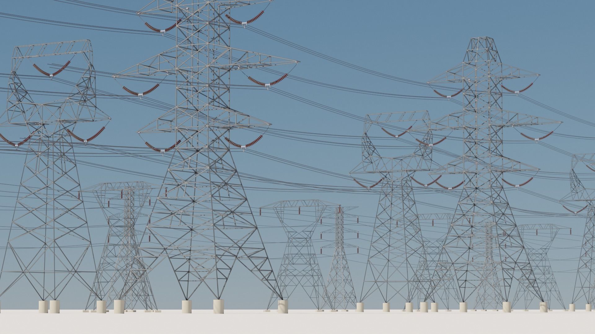 3D model Transmission Towers Base Mesh Models VR / AR / low-poly | CGTrader