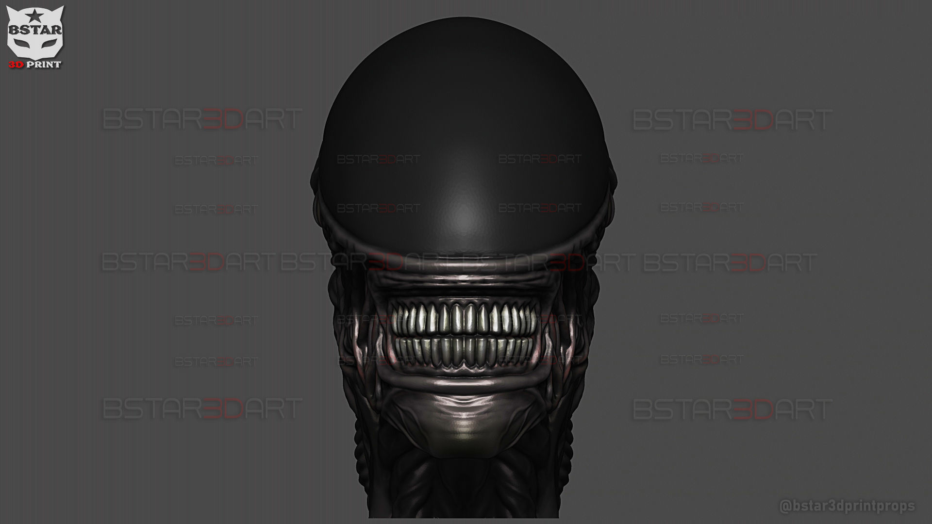 Alien Xenomorph Head Decor - Wearable For Cosplay 3D model 3D printable ...