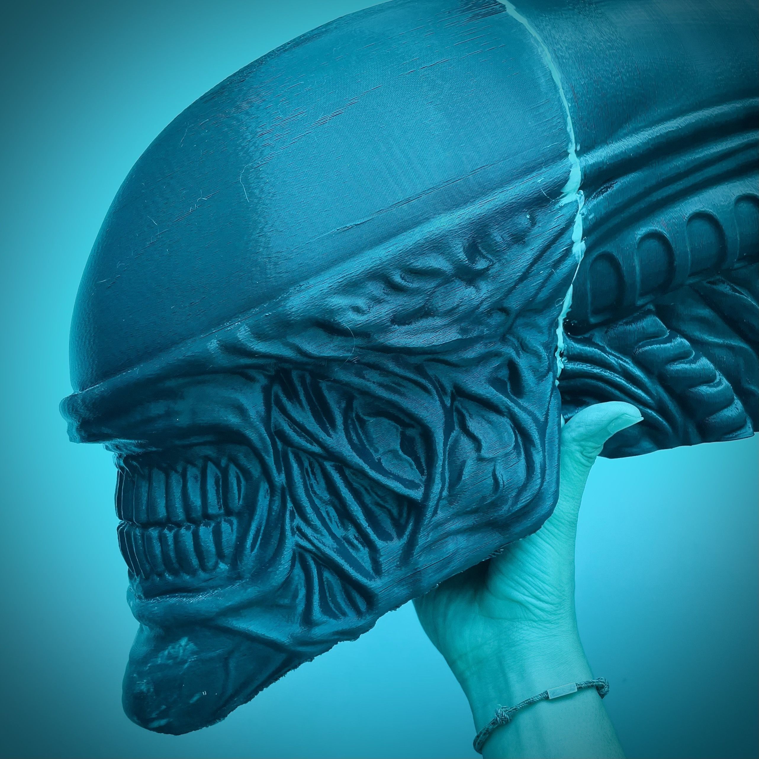 Alien Xenomorph Head Decor - Wearable For Cosplay 3D model 3D printable ...