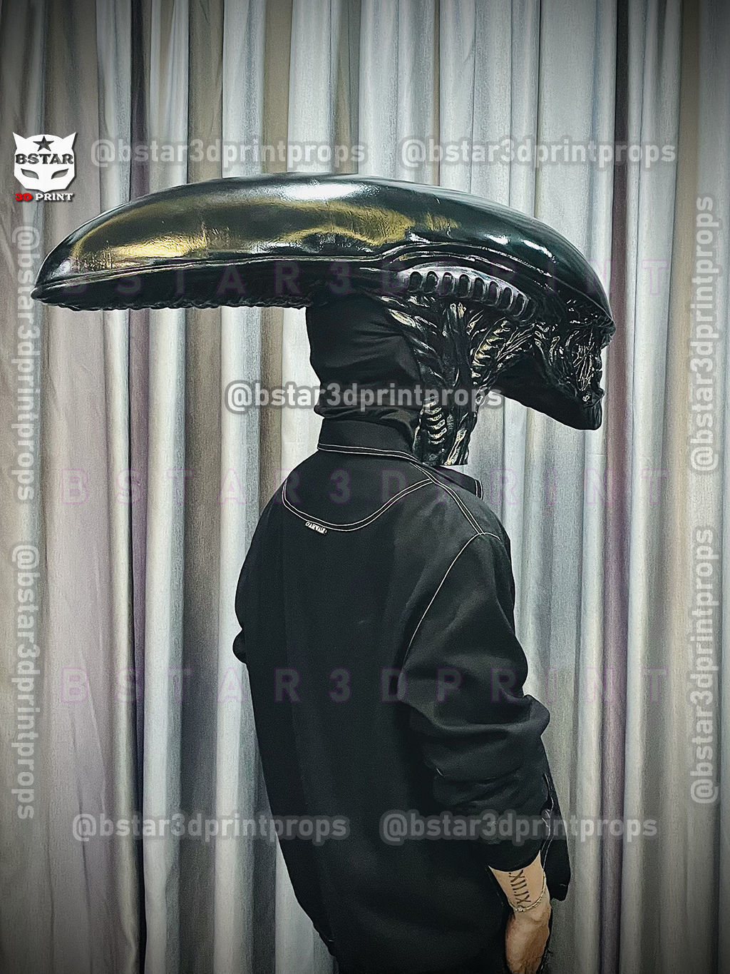 Alien Xenomorph Head Decor - Wearable For Cosplay 3D model 3D printable ...