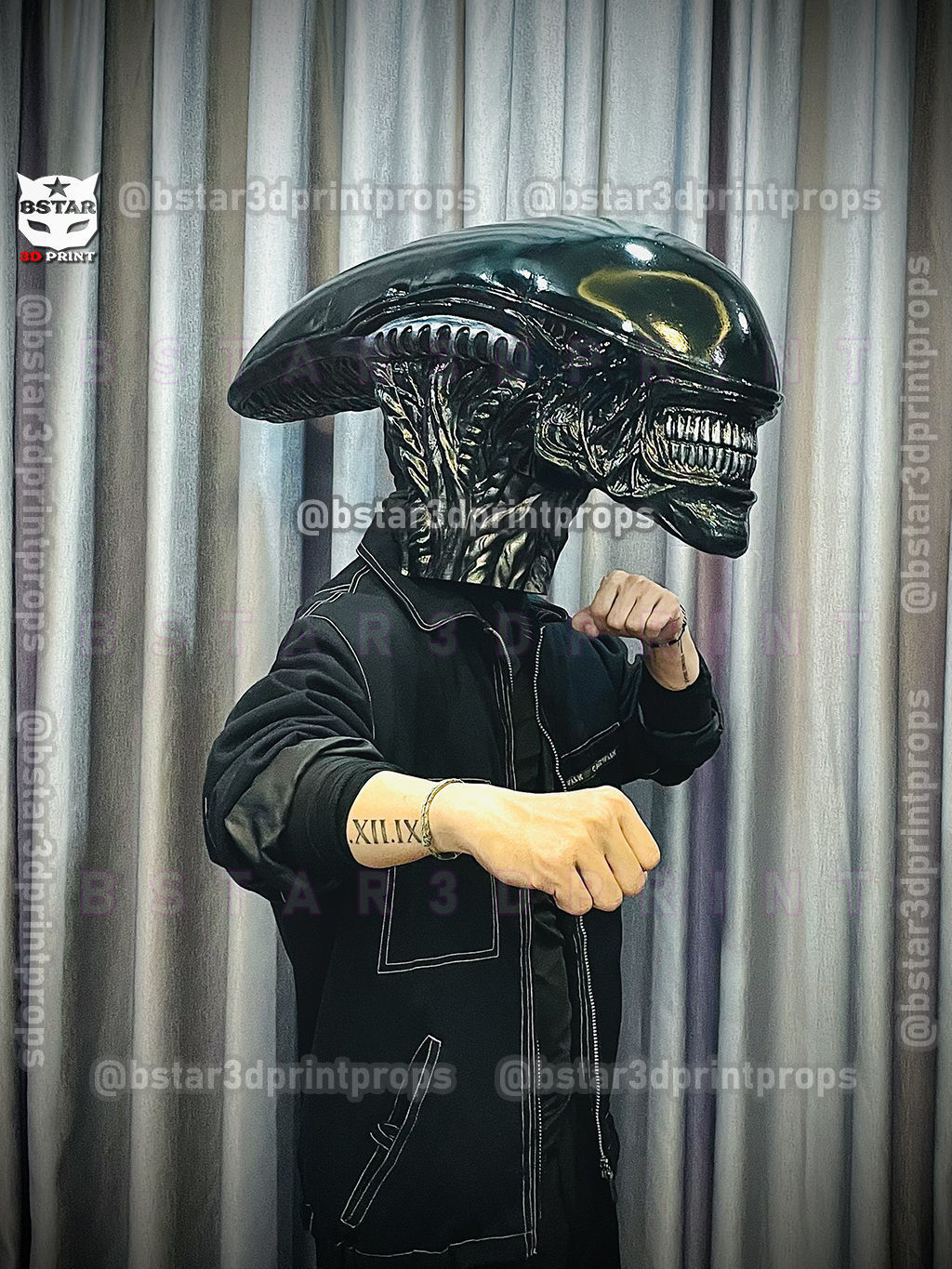 Alien Xenomorph Head Decor - Wearable For Cosplay 3D model 3D printable ...