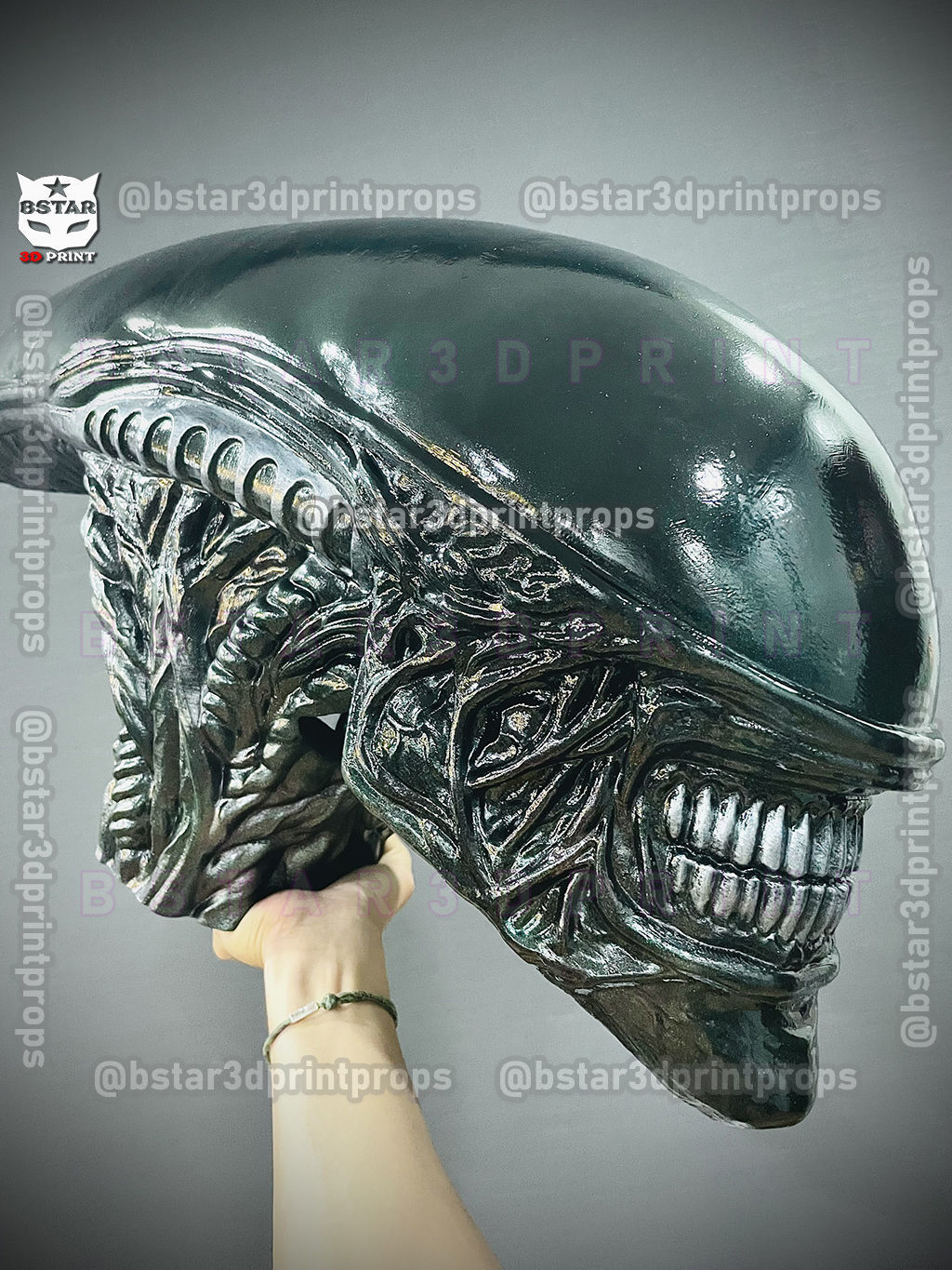Alien Xenomorph Head Decor - Wearable For Cosplay 3D model 3D printable ...