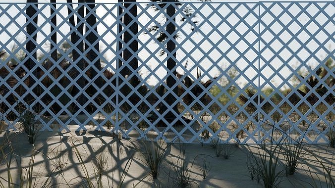 wire fance free 3D model | CGTrader