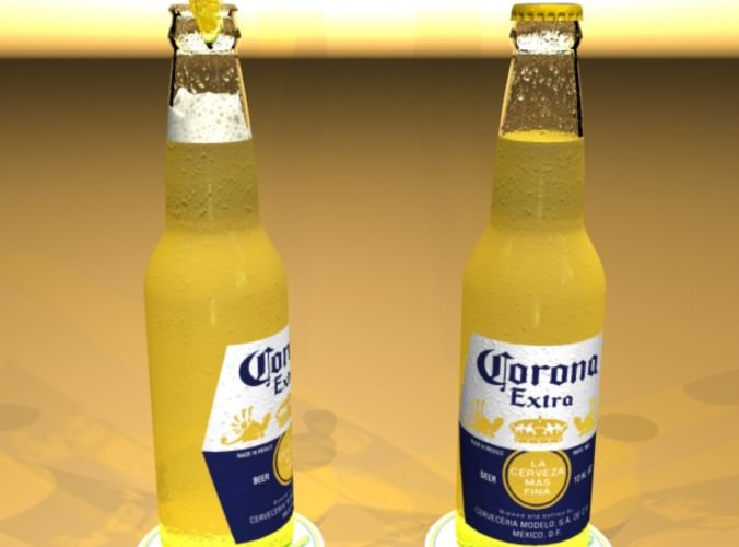 Corona Beer Bottle - 6 Pack 3D Model .max .obj .3ds .fbx - CGTrader.com