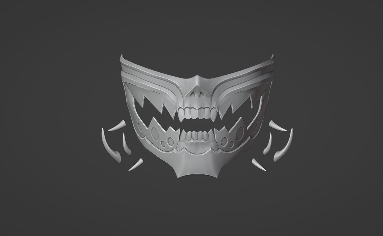 Kitana mask from MK1 - Order of Darkness 3D model 3D printable | CGTrader