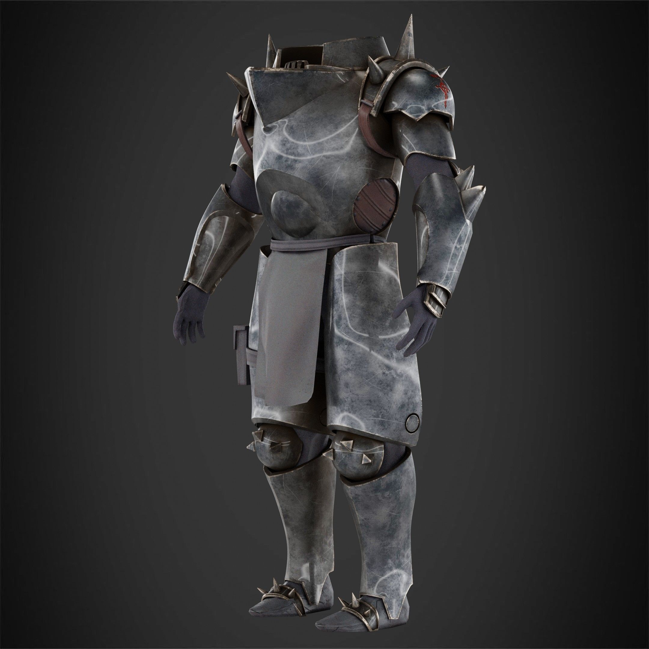 Fullmetal Alchemist Alphonse Elric Armor for Cosplay 3D model 3D ...