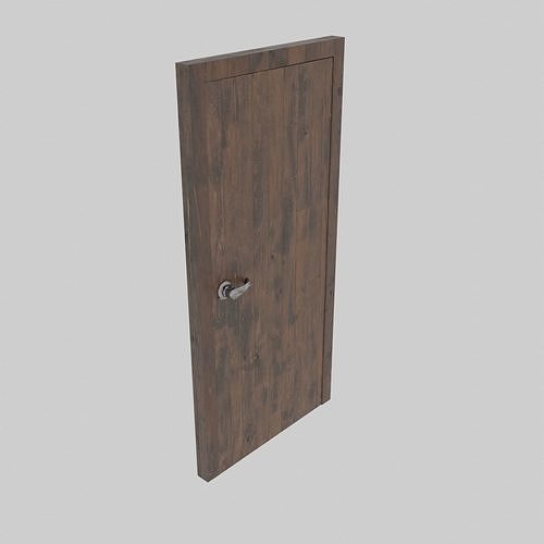 Low poly Simple Door free 3D model | CGTrader