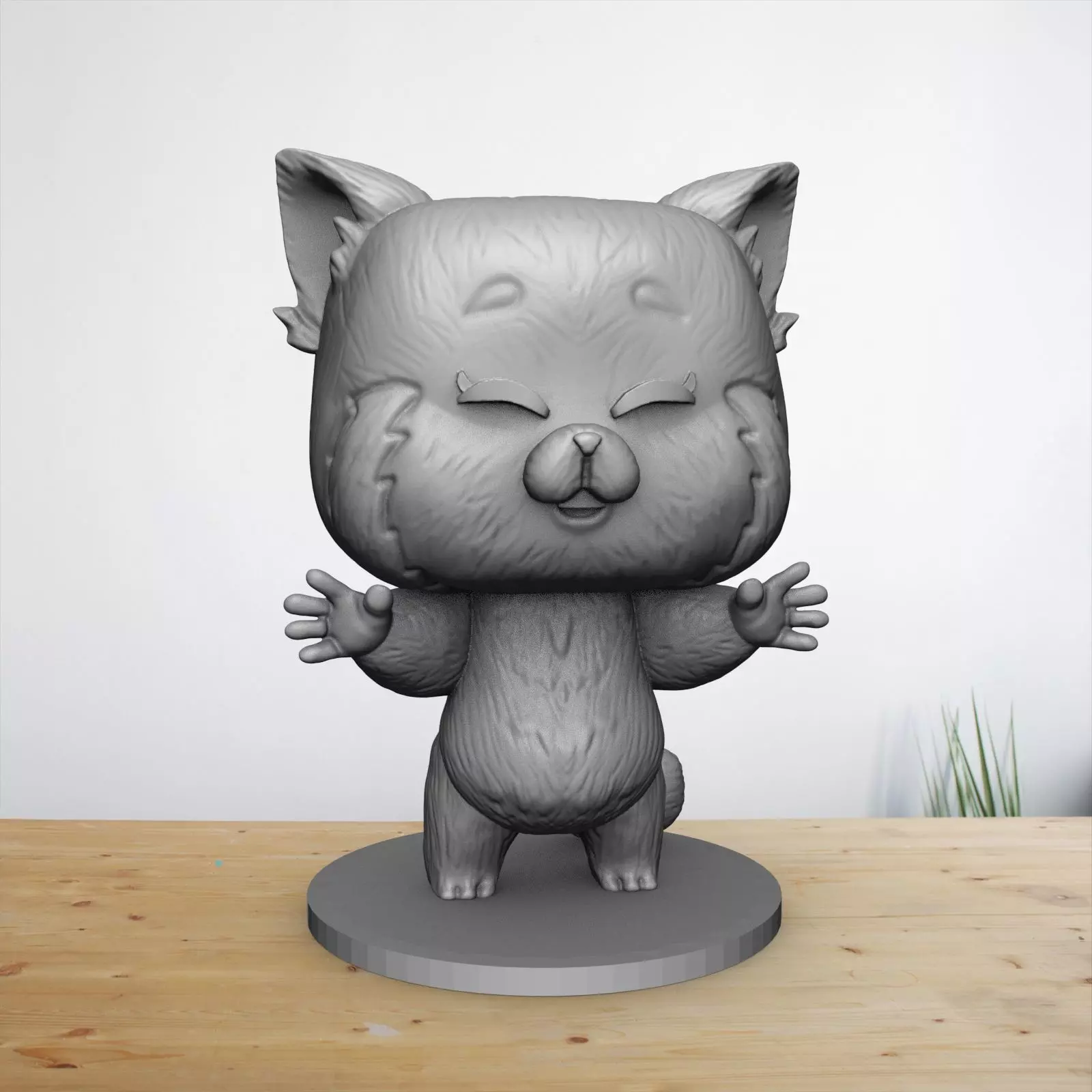 RED PANDA HUG TURNING RED POP FUNKO 3D model 3D printable | CGTrader