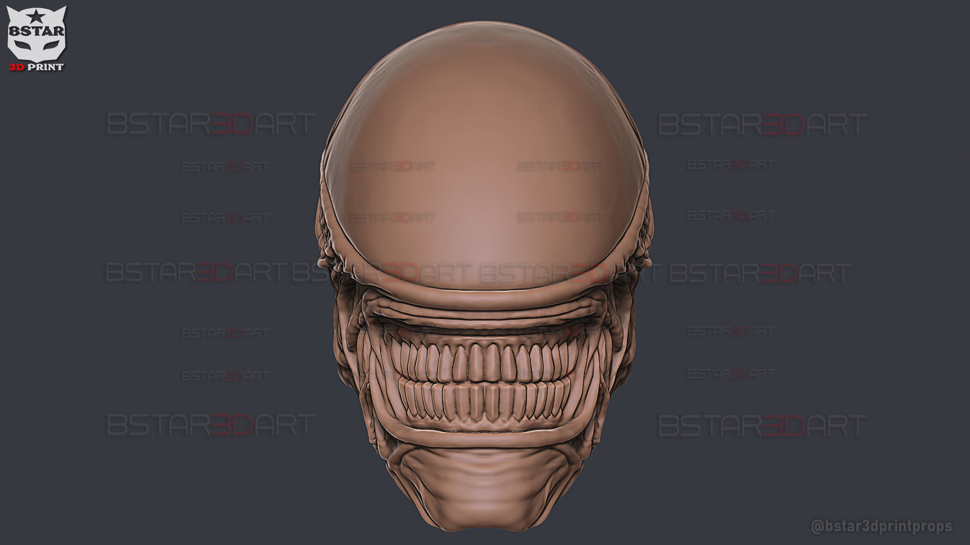Alien Xenomorph Mask Cosplay 3D model 3D printable | CGTrader