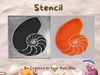 Nautilus Shell Stencil 3D model 3D printable | CGTrader