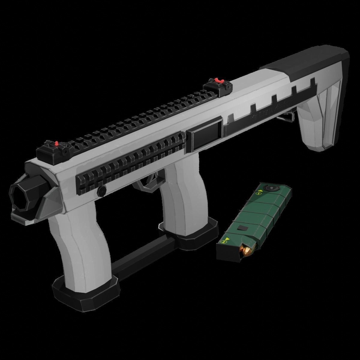 Sci-Fi sub-machine gun model free VR / AR / low-poly 3D model | CGTrader