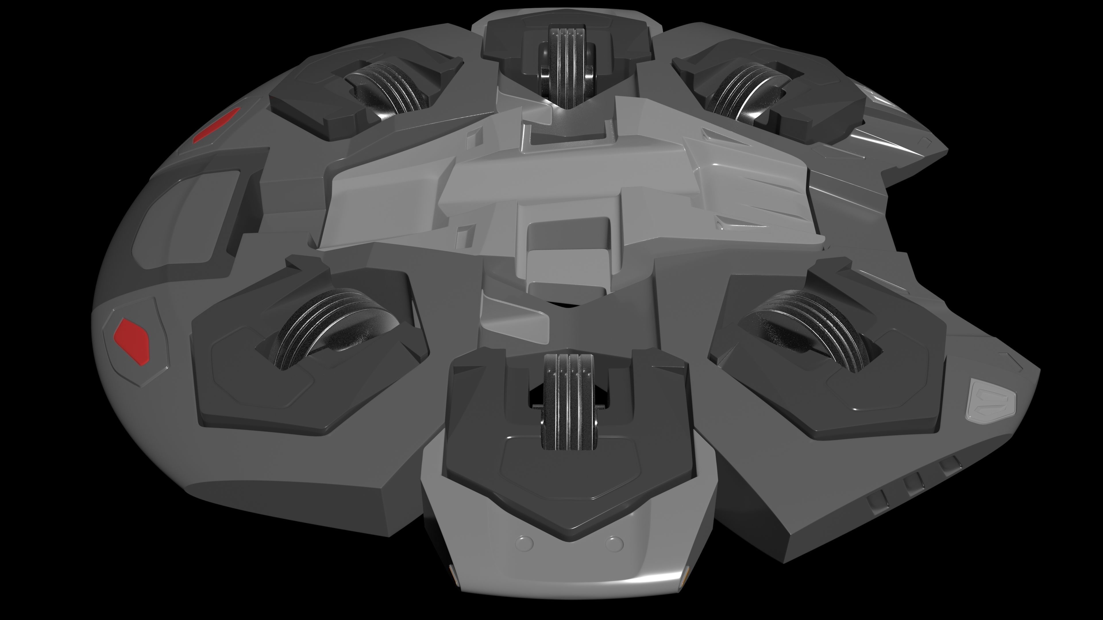 Discus Hexa Gyroscopicus - Concept Drone 3D model | CGTrader