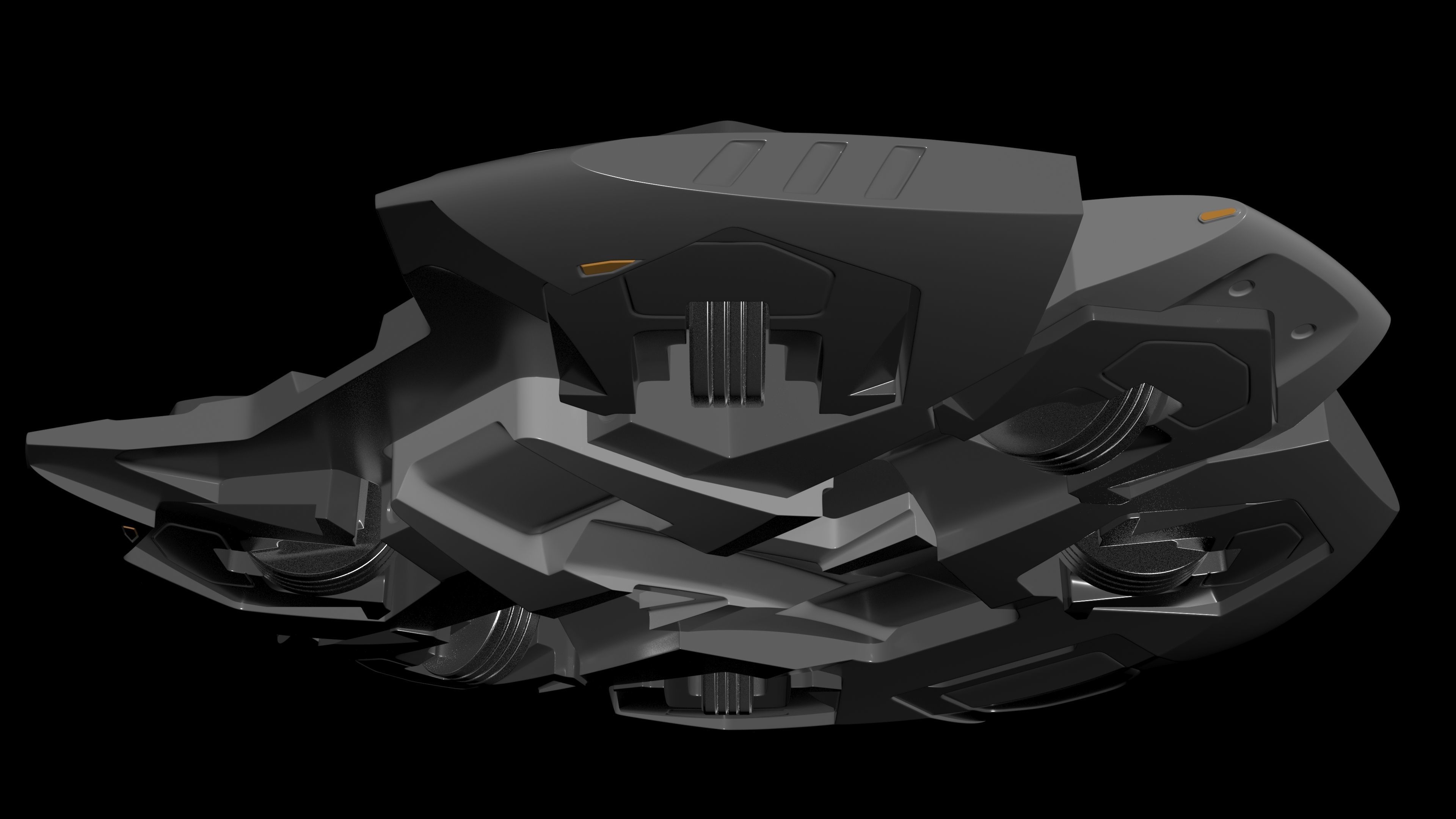 Discus Hexa Gyroscopicus - Concept Drone 3D model | CGTrader