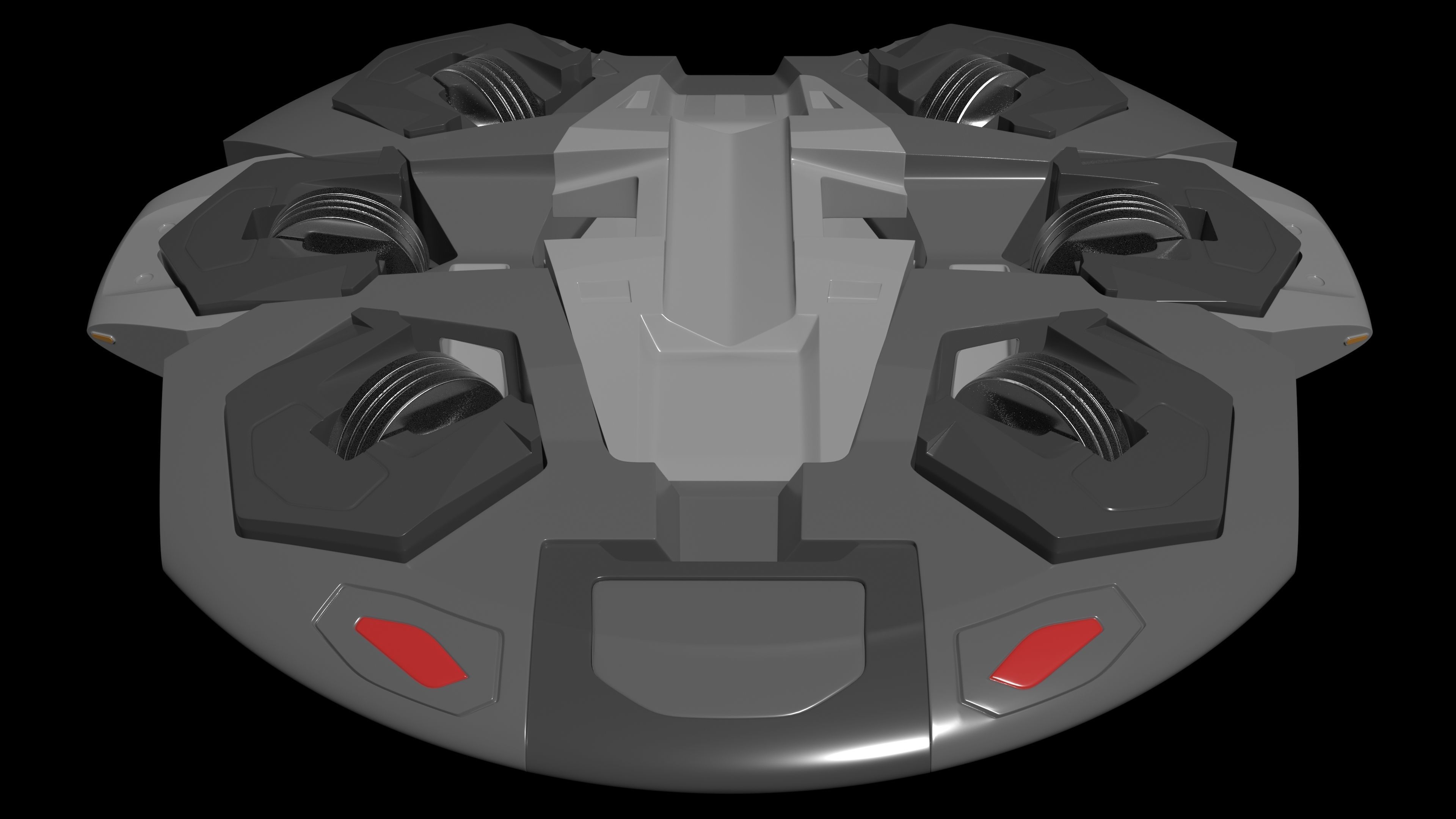 Discus Hexa Gyroscopicus - Concept Drone 3D model | CGTrader
