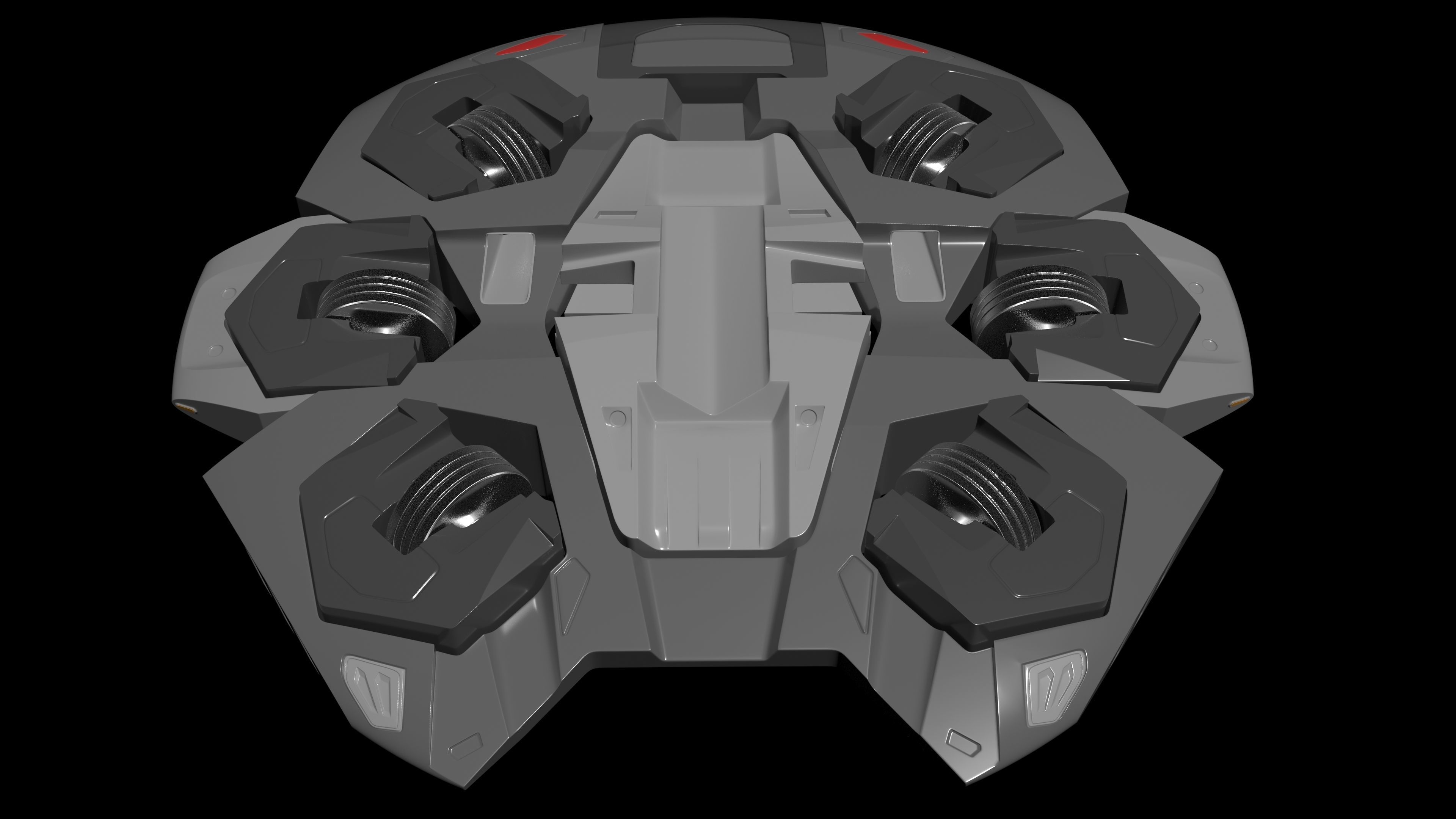 Discus Hexa Gyroscopicus - Concept Drone 3D model | CGTrader