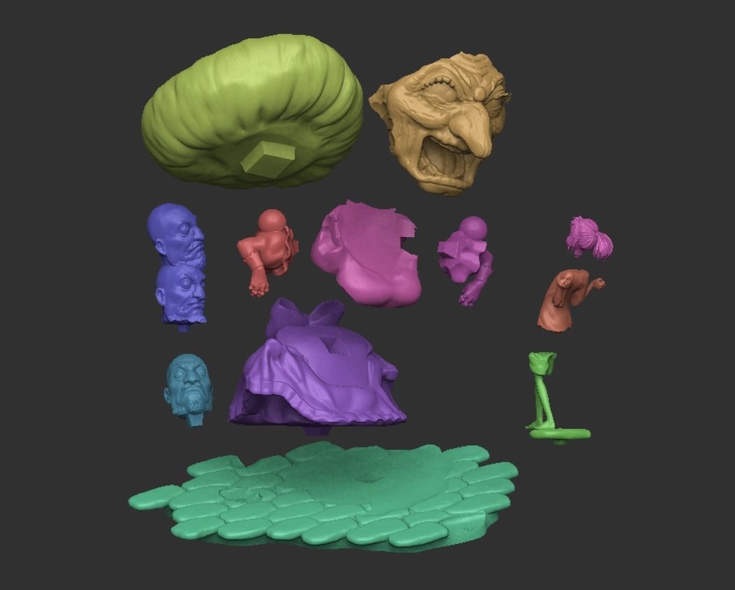 SPIRITED AWAY DIORAMA YUBABA AND CHIHIRO 3D model 3D printable | CGTrader