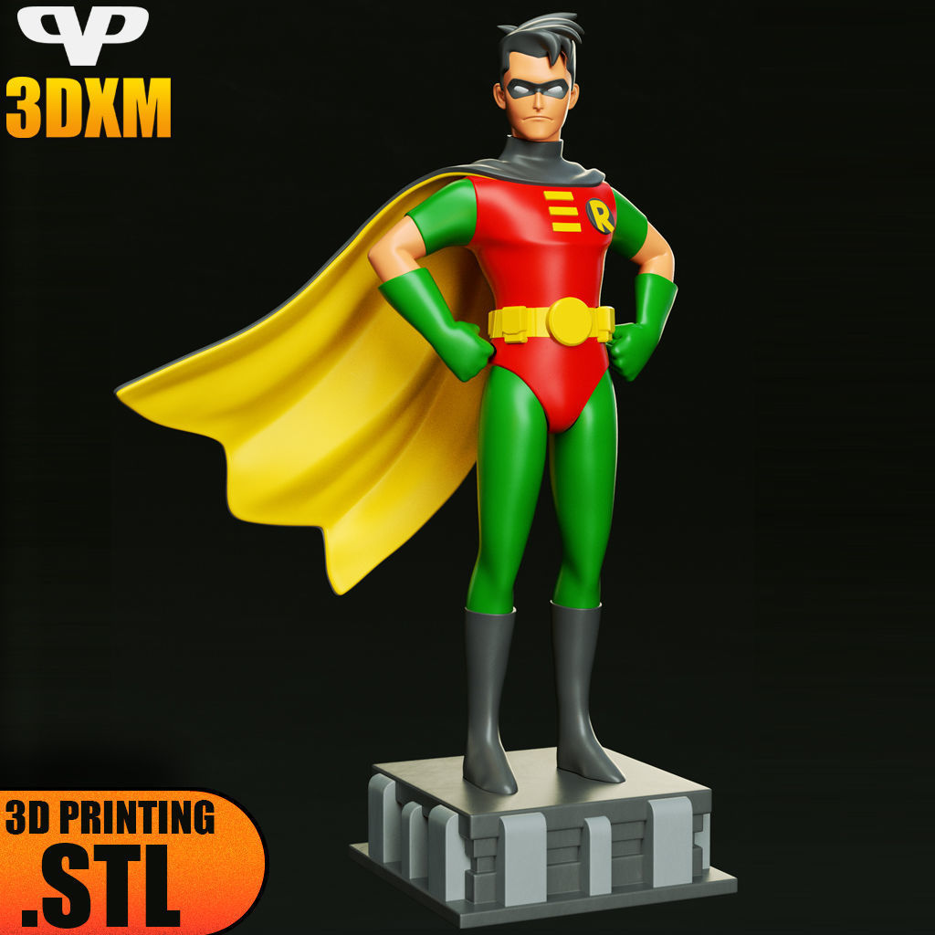 Robin Animated STL for 3D Printing ChibiSTL 3DXM 3D model 3D printable ...