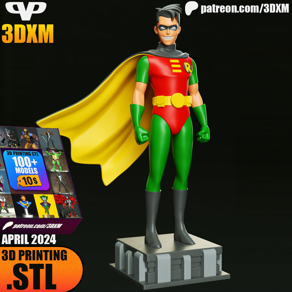 Robin Animated STL for 3D Printing ChibiSTL 3DXM 3D model 3D printable ...