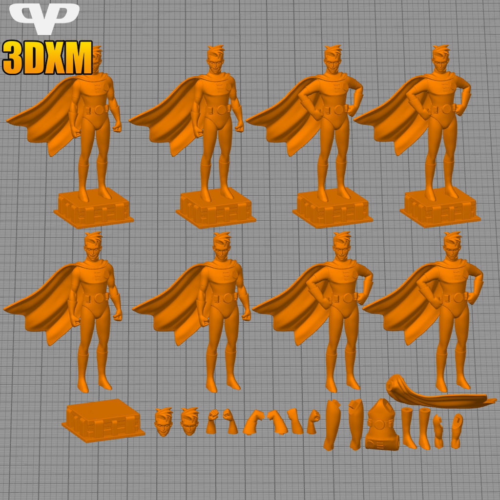 Robin Animated STL for 3D Printing ChibiSTL 3DXM 3D model 3D printable ...