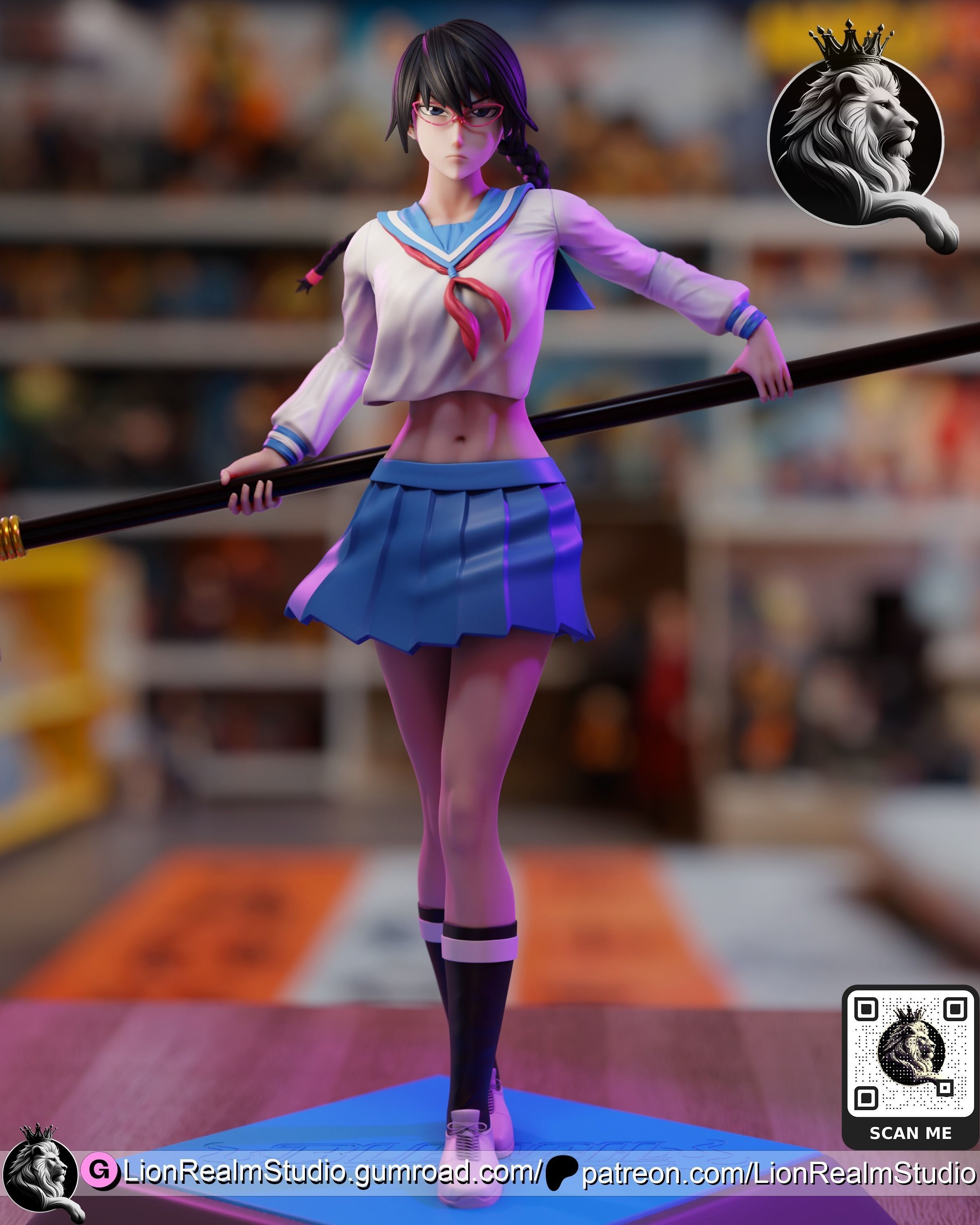 Lisa Yadomaru - Bleach 3D model 3D printable | CGTrader