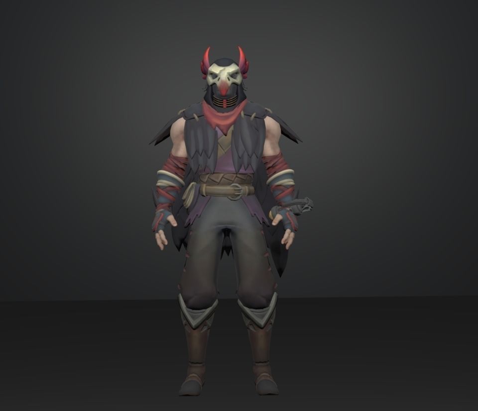 strix raven 3D model animated rigged | CGTrader