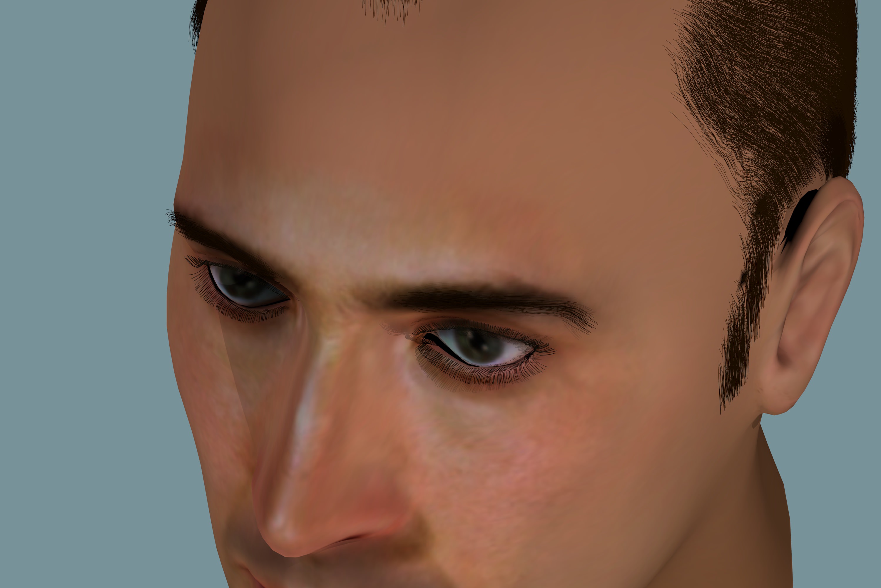 3D model of Nicolas Cage with hair 3D model | CGTrader