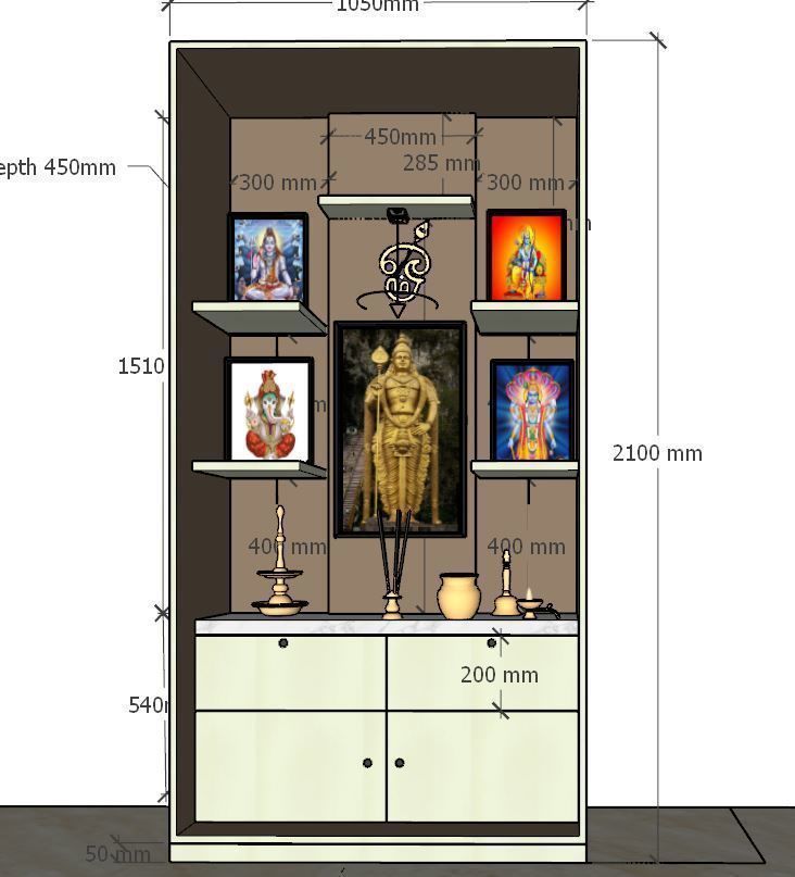 Divine Render Puja Scene Enhanced with SketchUp VRay Elevate 3D model ...